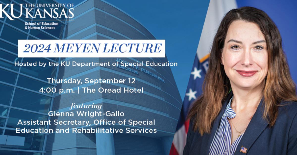 2024 Meyen Lecture on special education to feature Glenna Wright-Gallo | Department of Special ...